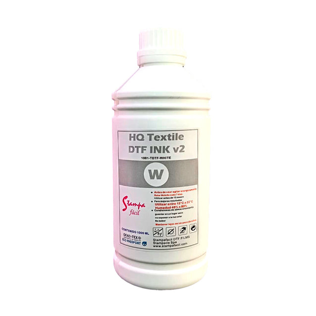 TINTA BLANCA DTF TEXTIL STAMPAFACIL -1 LITRO
